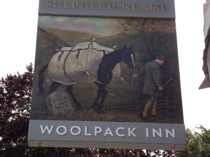 Woolpack’s new inn sign | Walking The Pilgrims' Way